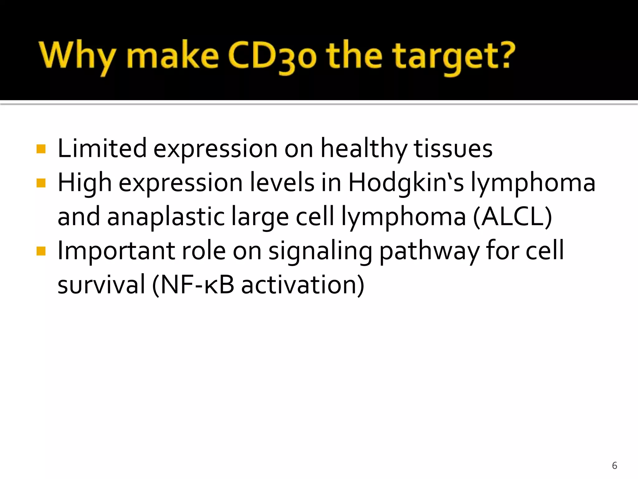 Brentuximab vedotin (sgn 35) | PPTX | Cancer | Diseases and Conditions