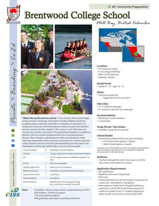 Brentwood college school | PDF