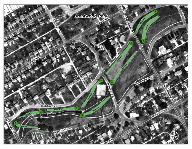 Brentwood Park Disc Golf Course Map | PPT