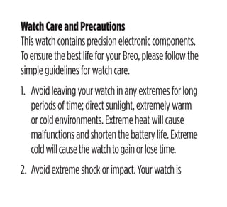 Breo Block Watch Instructions | PPT