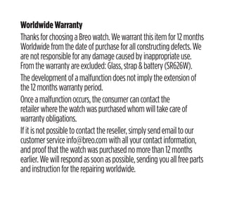 Breo Block Watch Instructions | PPT