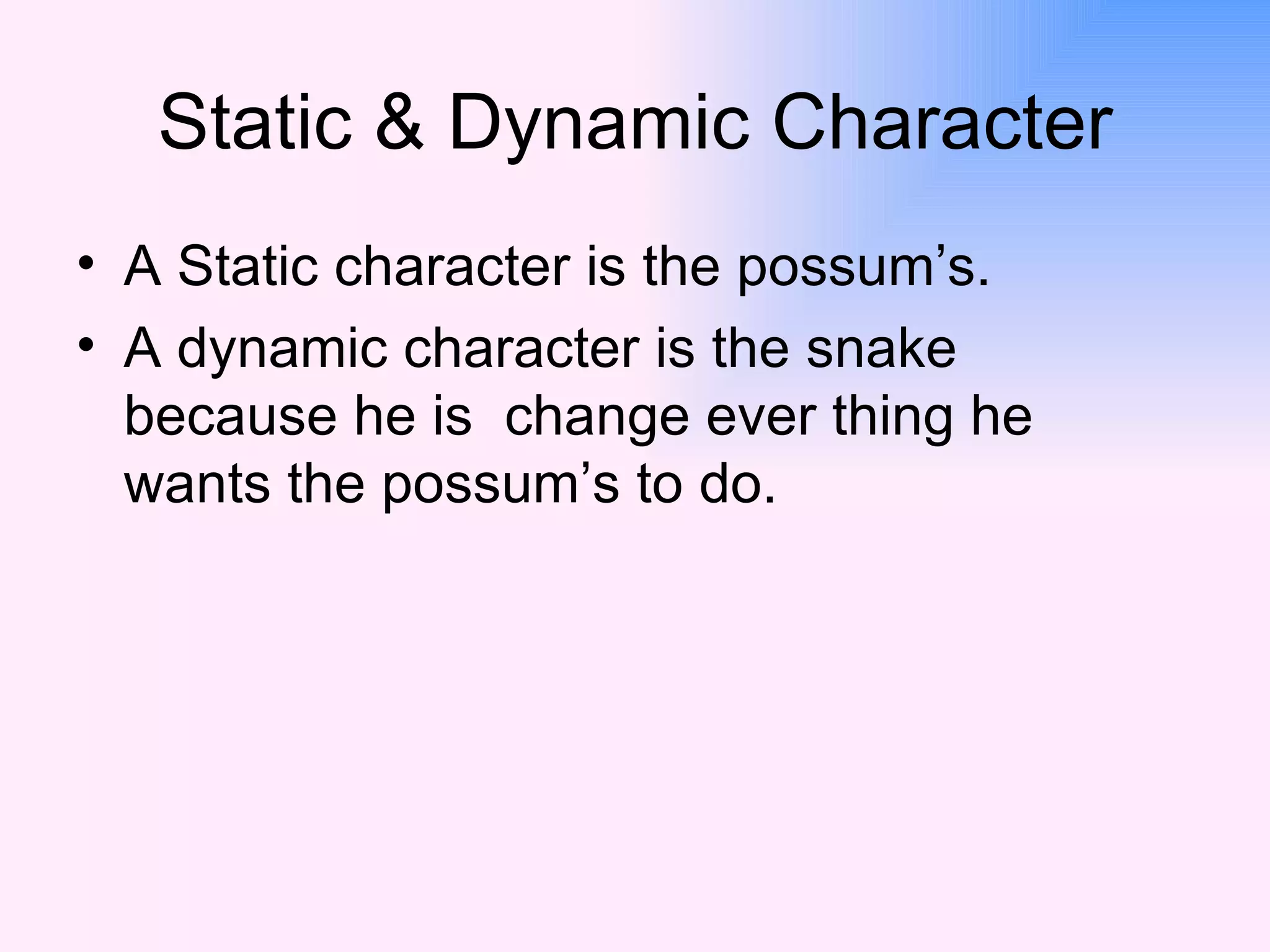 Brer Possum’S Dilemma Analysis.Ppttaylor Wendel | PPT