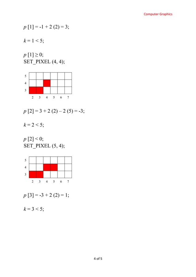 Bresenham Line Drawing Algorithm | PDF
