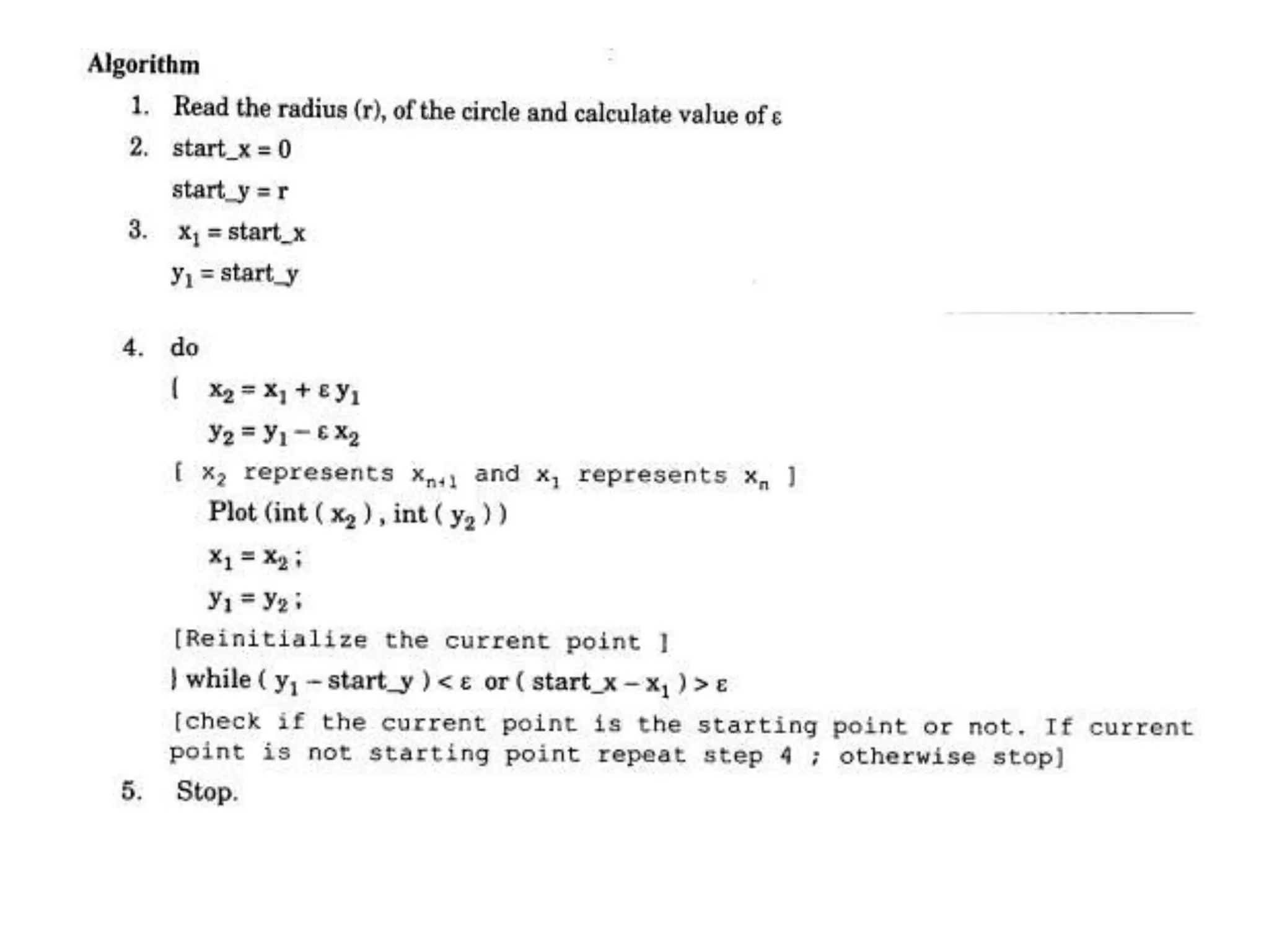 Bresenham Circle Drawing Algorithm Midpoint Circle Drawing Algorithm Ppt 1272