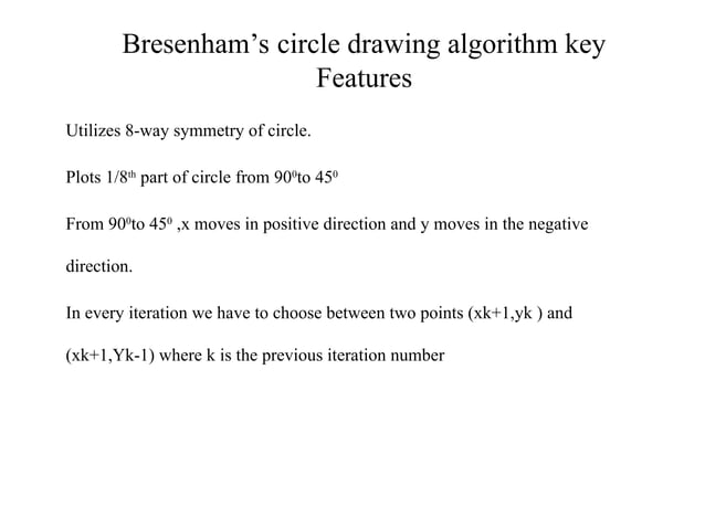 bresenham circle algorithm .ppt