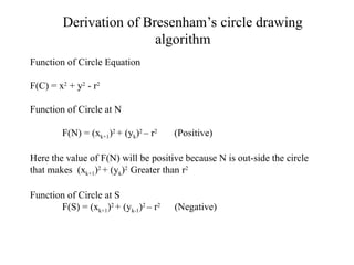 bresenham circle algorithm .ppt
