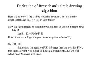 bresenham circle algorithm .ppt