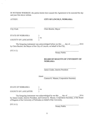 Breslow Ice Arena Operating Agreement (As Considered by Regents) | PDF