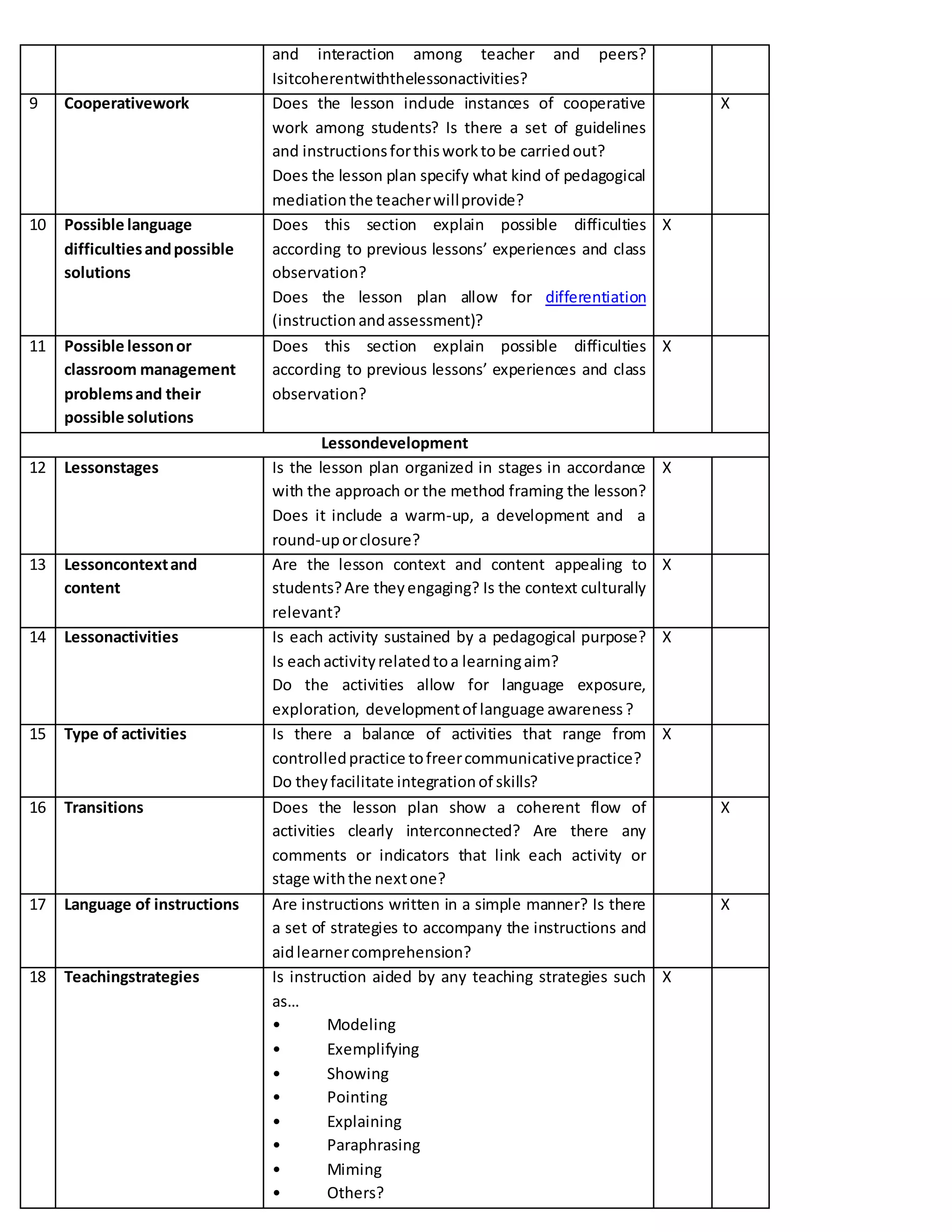 Lesson Plan Kinder 3 | DOCX