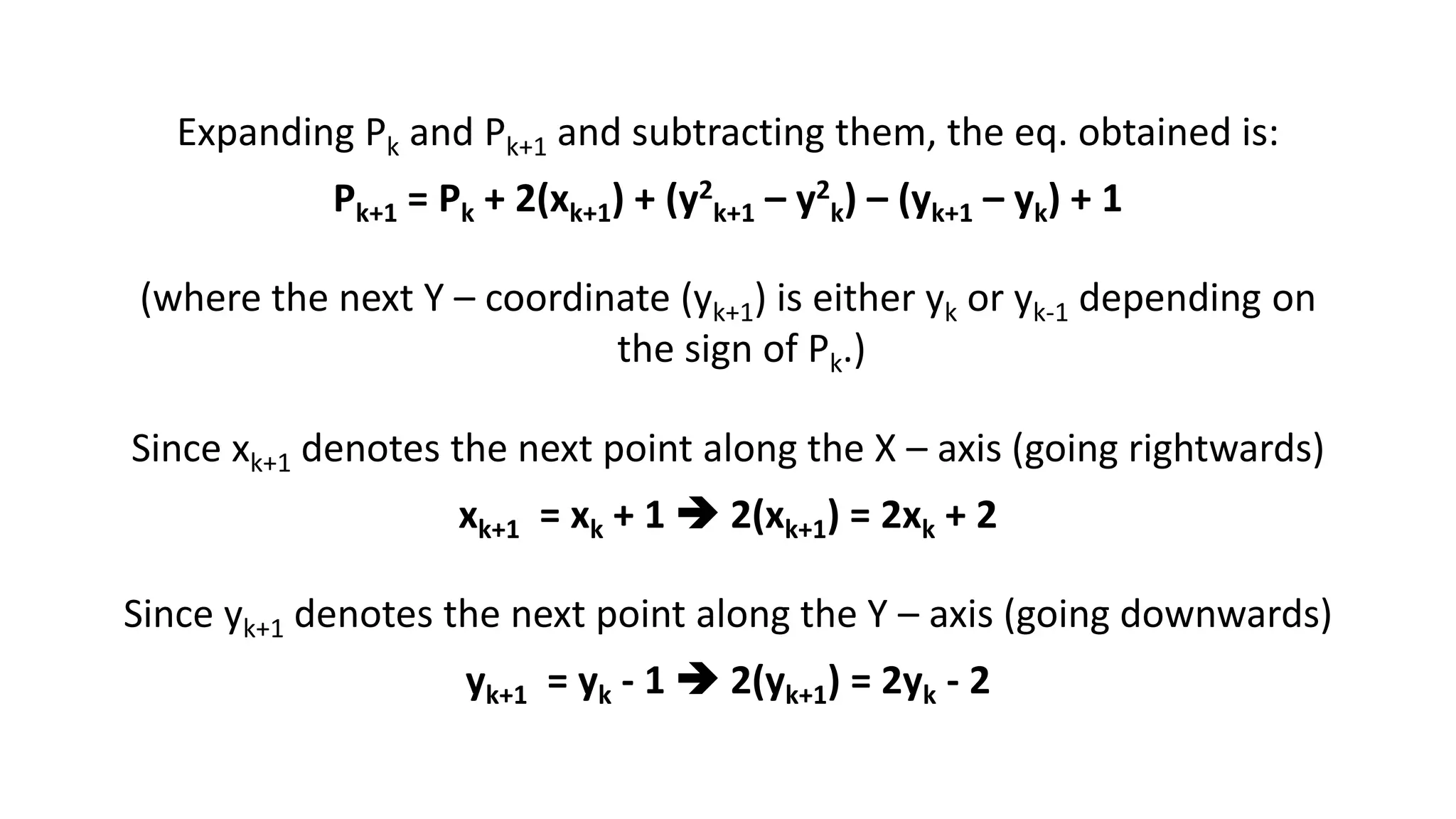 Bressenham’s Midpoint Circle Drawing Algorithm | PPTX