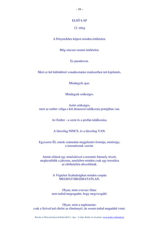 ébresztő kulcsok kódexe 1. lap | PDF
