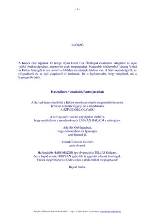 ébresztő kulcsok kódexe 1. lap | PDF