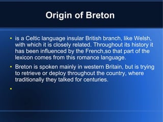 Breton Language | PPT