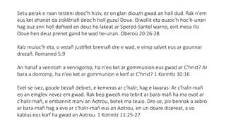 Breton (Brezhoneg) - Gwad prizius Jezuz-Krist - The Precious Blood of ...