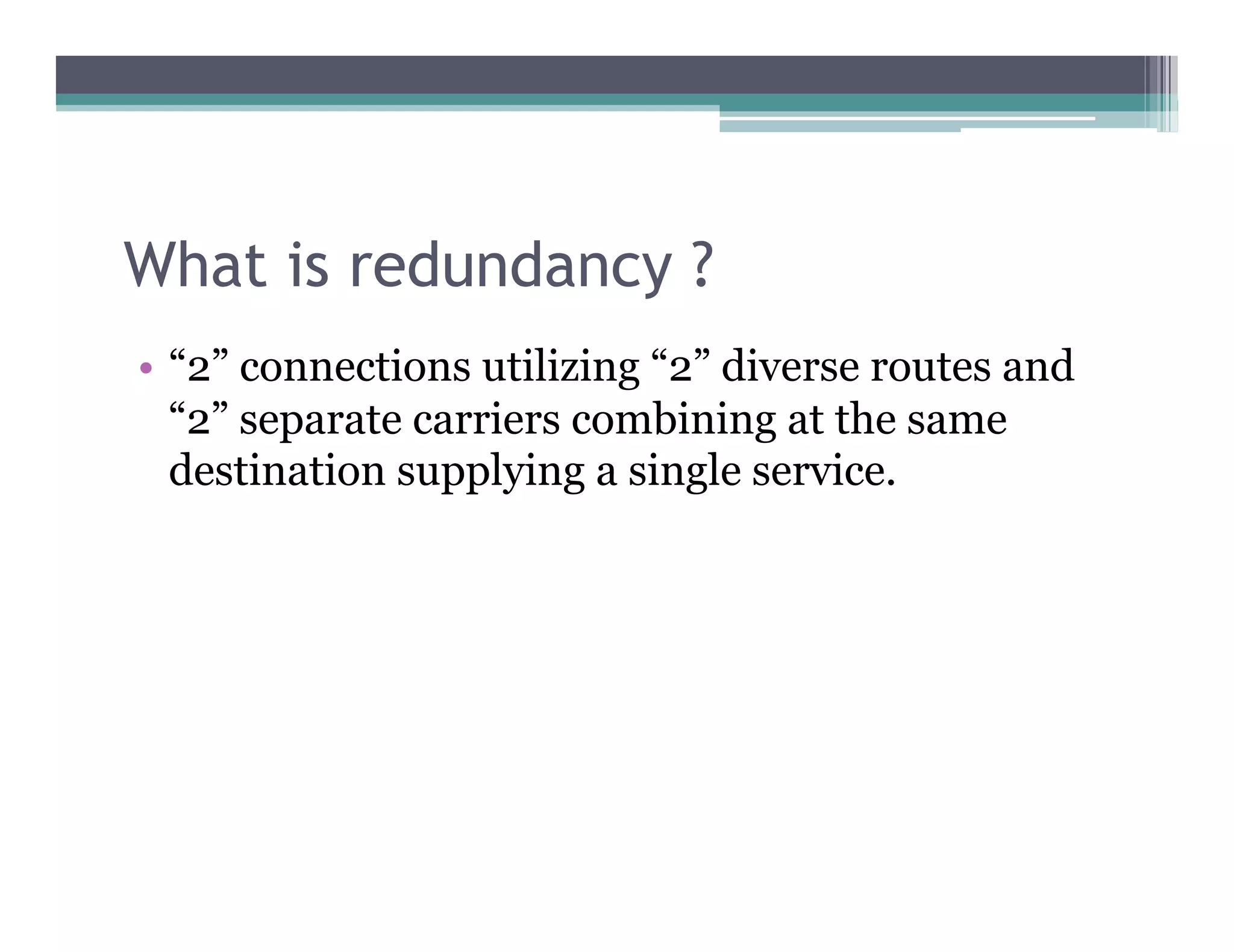 Brett Lewis Redundant Network Design | PPT