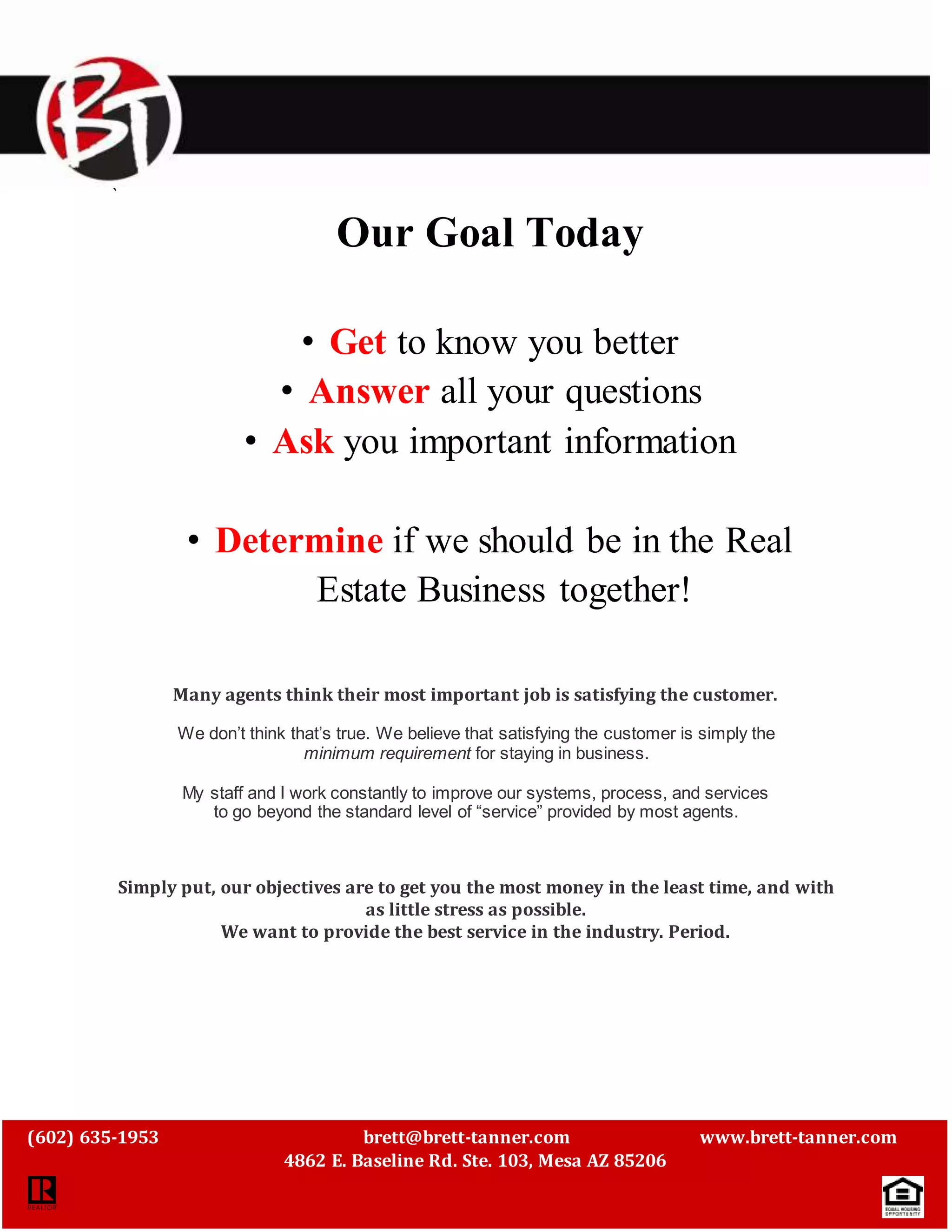 Brett tanner vip listing packet | PDF