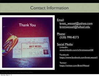 Brett Wessel Visual Resume | PDF