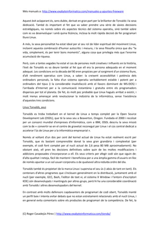 Breu biografia de Linus Torvalds | PDF