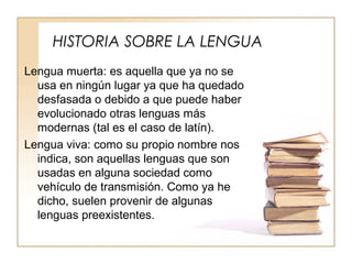 Breve historia-de-la-lengua-1215233732120160-9 | PPT