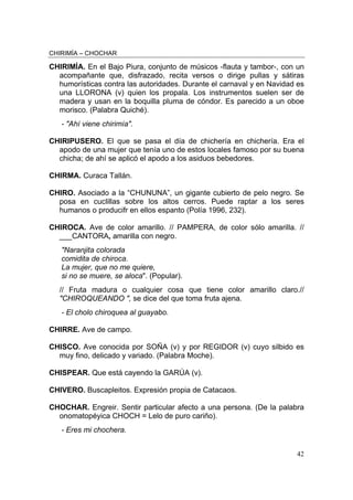 Breve diccionario folklorico_piurano | PDF