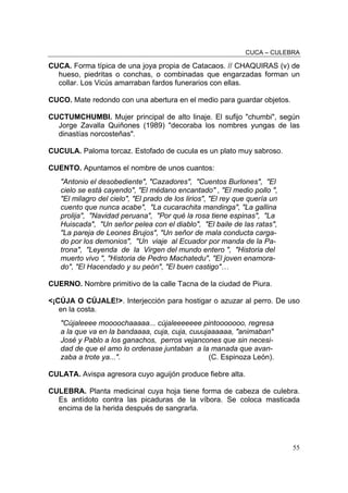 Breve diccionario folklorico_piurano | PDF