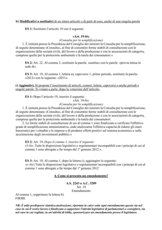 Breve vademecum emendamenti | PDF