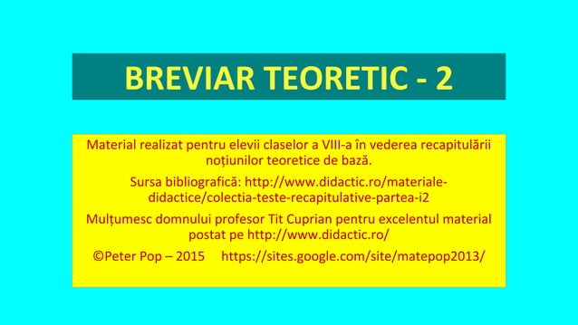 Breviar teoretic 2 | PPS