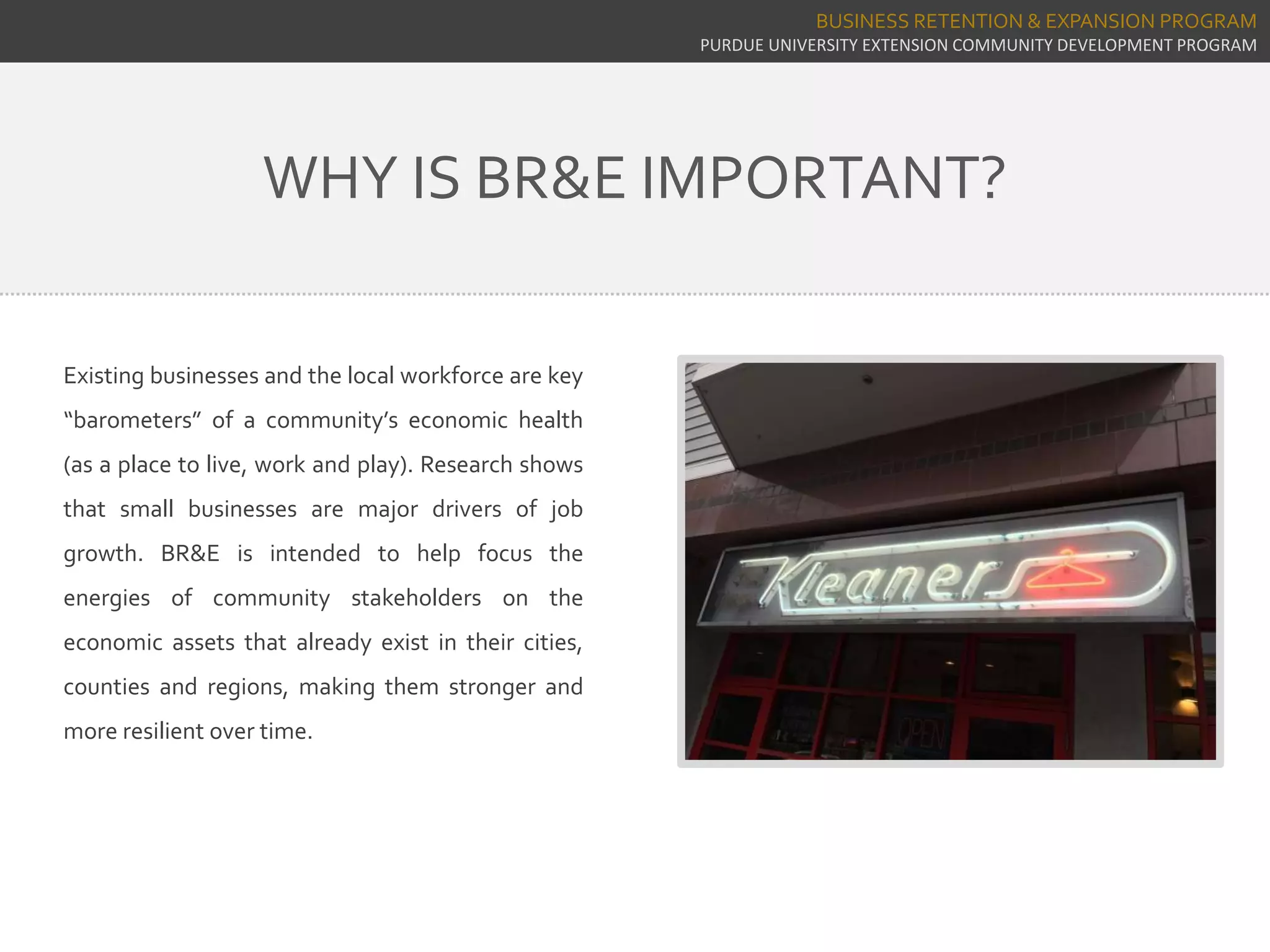 Business Retention & Expansion Program | PPTX