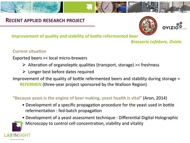 Brewing and fermentation technology - Institut Meurice | PDF ...