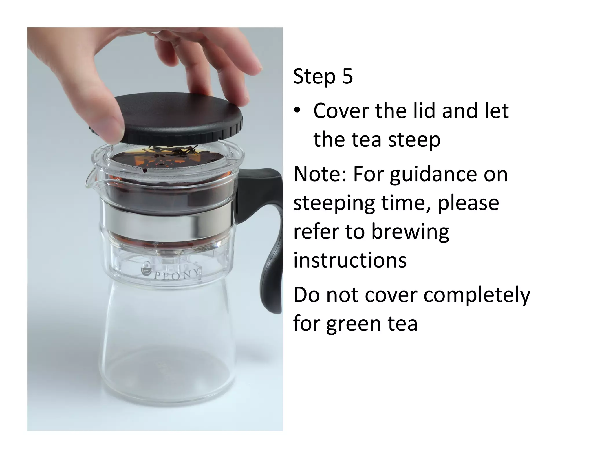 Brewing loose tea leaves with the easy pot | PPT