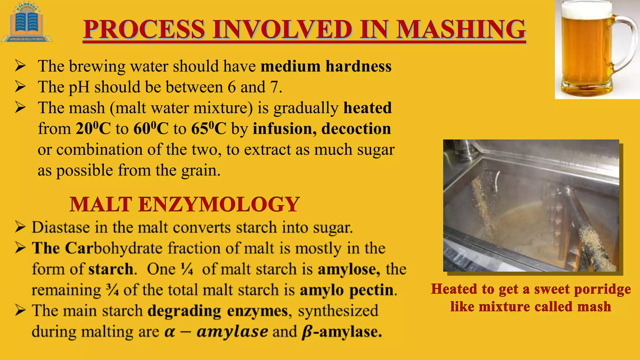 Brewing of a lager beer | PPTX