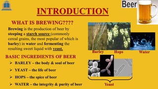 Brewing of a lager beer | PPTX