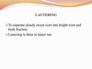 Brewing of beer | PPTX