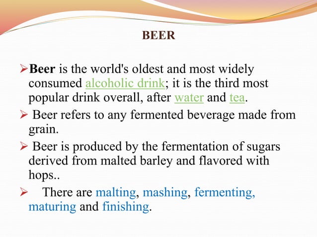 Brewing of beer | PPTX