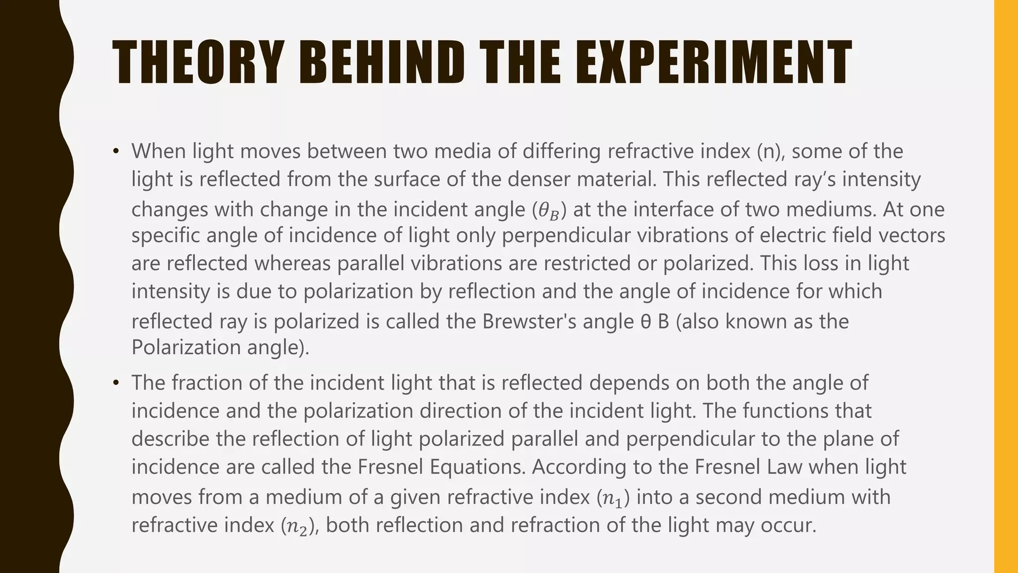 Brewster's angle | PPTX