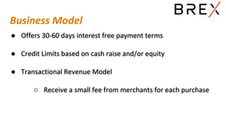 Brex company analysis | PPT