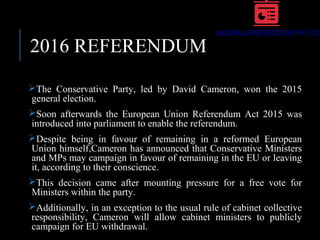 British exit from European Union 2016 | PPT