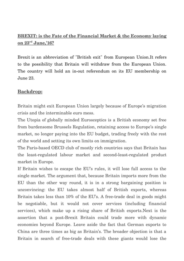 Brexit | PDF