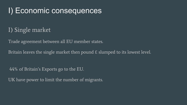 Brexit & its consequences | PPTX | Currencies | Economy