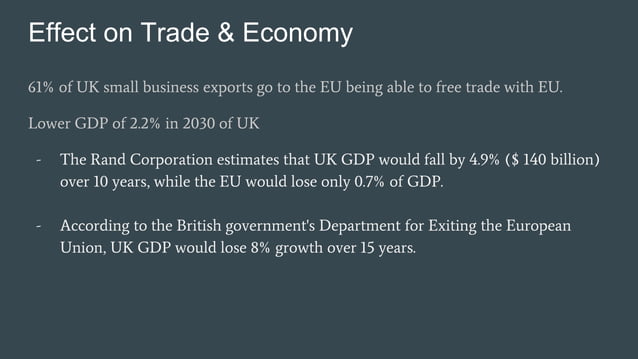 Brexit & its consequences | PPTX | Currencies | Economy