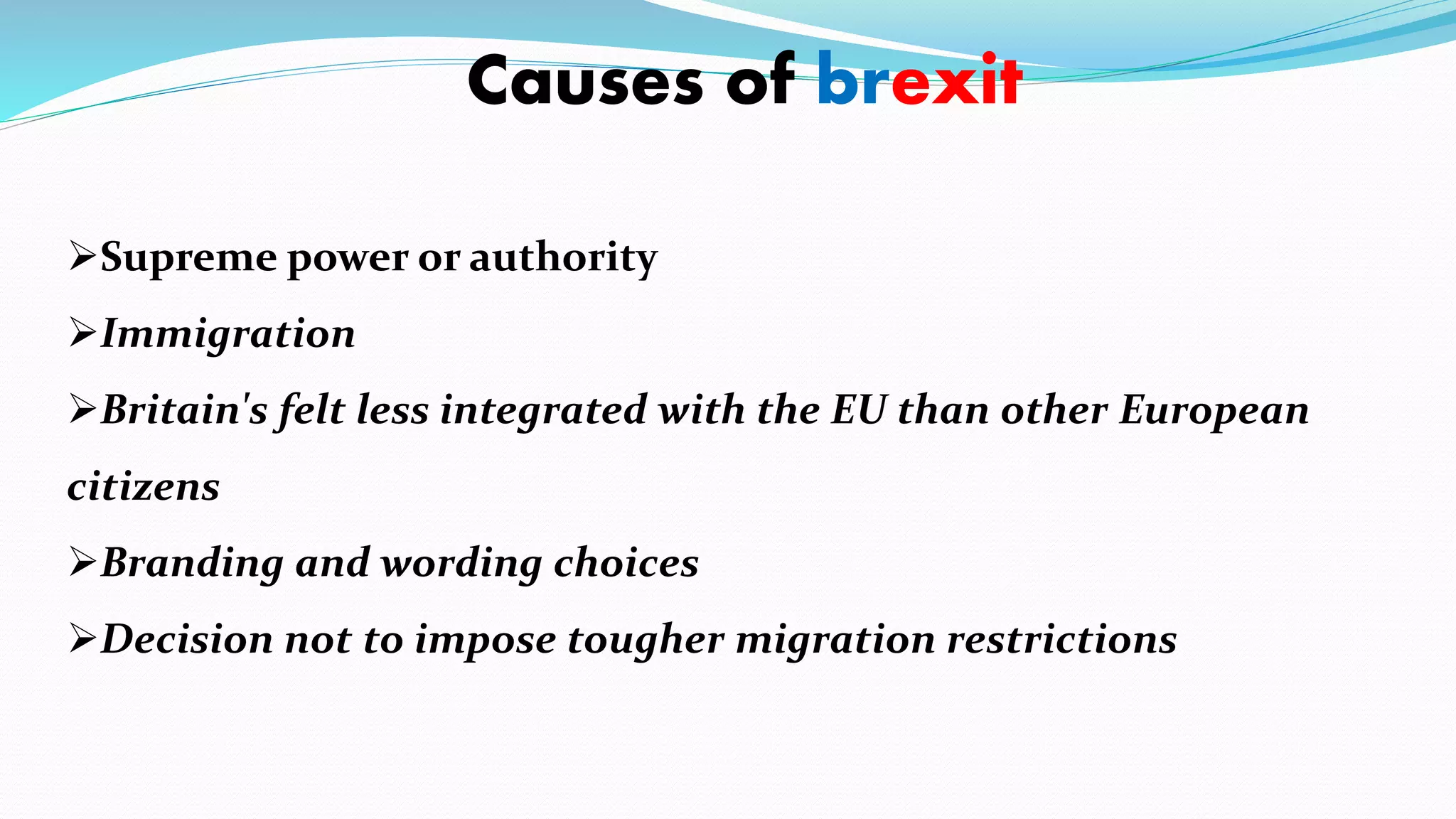 presentation on Brexit. | PPTX