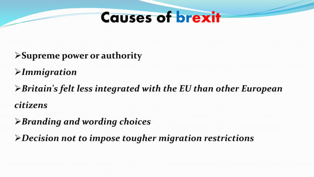 presentation on Brexit. | PPT