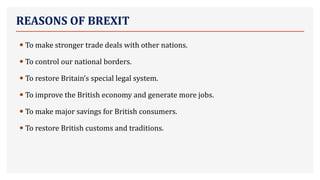 Brexit: Impact on the World Economy | PPTX
