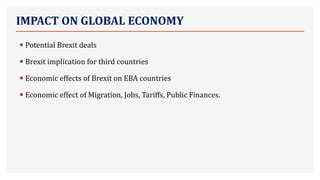 Brexit: Impact on the World Economy | PPTX