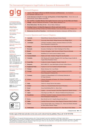 The International Comparative Legal Guide to Insurance and Reinsurance ...