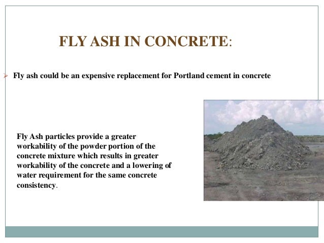 concrete design with fly ash