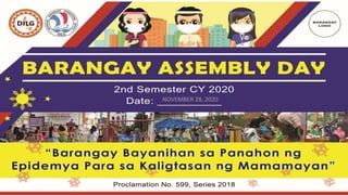 Brgy. assembly-tarpaulin | PPTX