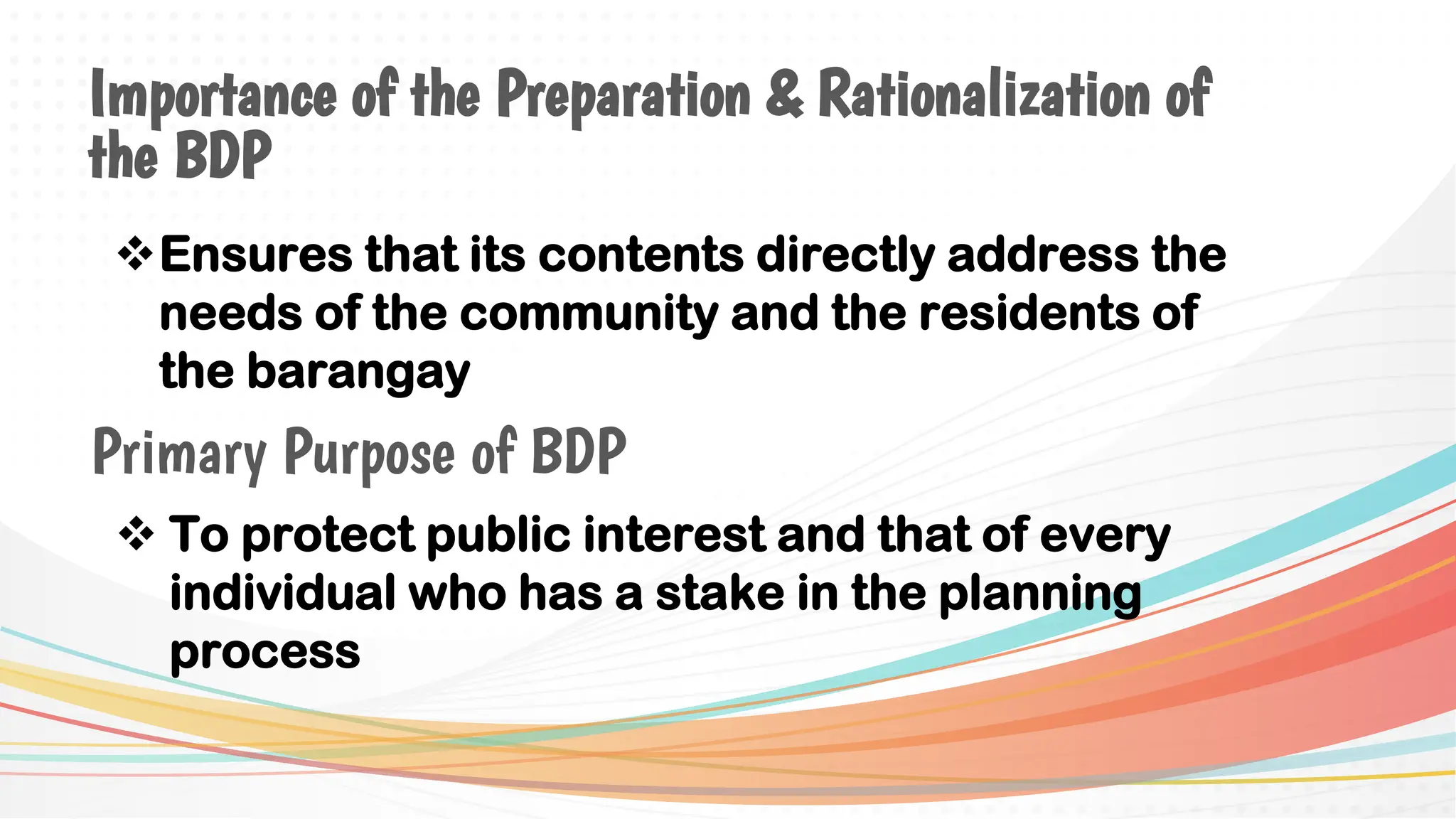 Barangay Development Planning, Barangay Development Planning | PPTX