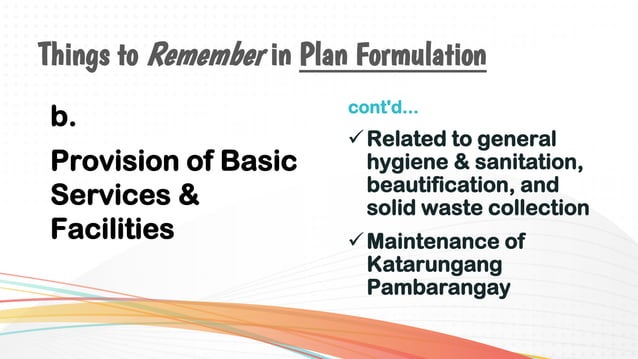 Barangay Development Planning, Barangay Development Planning | PPTX ...