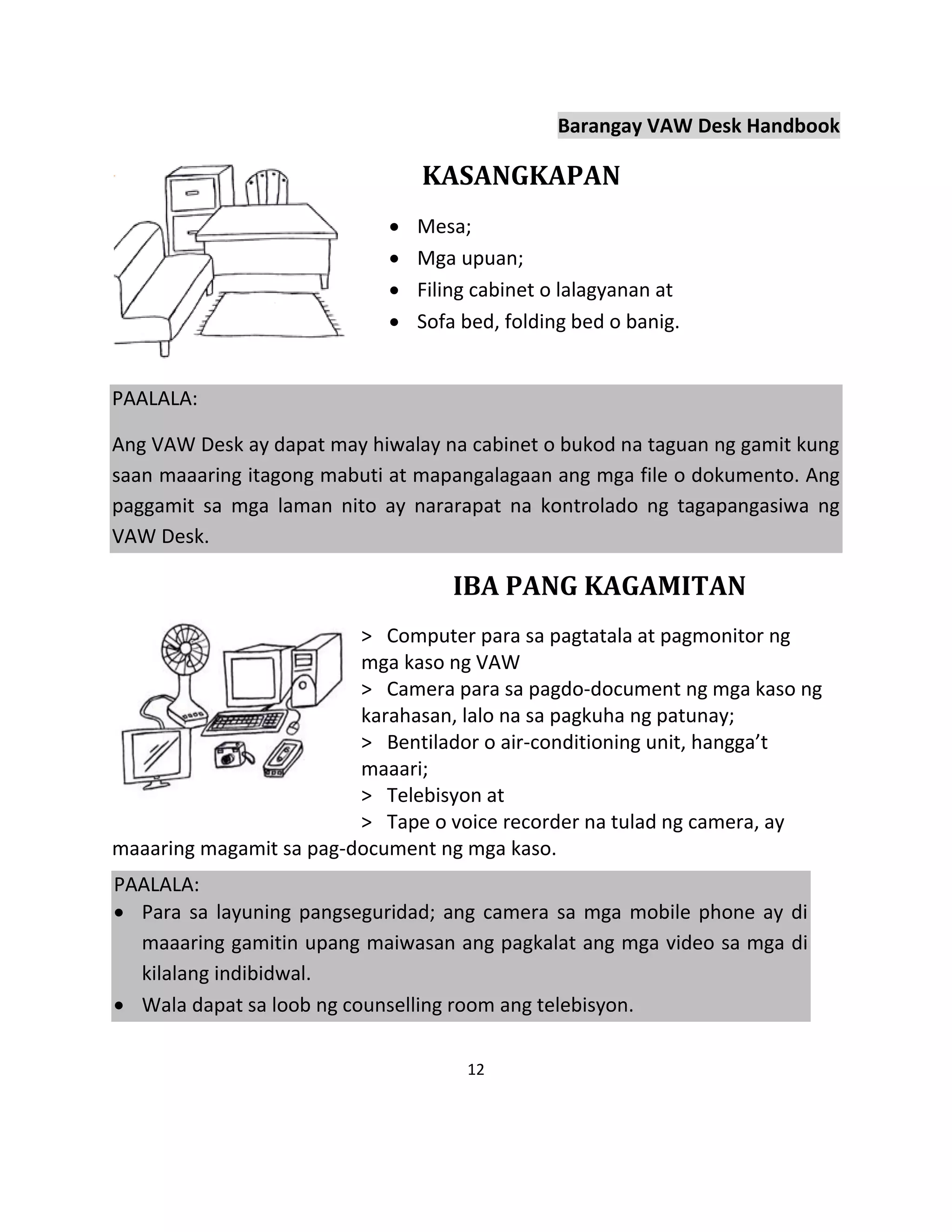 Brgy Vaw Handbook Tagalog Final Texts | PDF